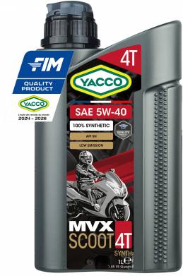 Scooters lubes - MVX SCOOT 4 SYNTH SAE 5W40 Synthetic 100% pour Moto ...